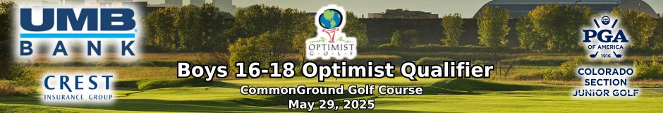 Optimist Boys 16-18 Qualifier - Boys 16-18 Leaderboard | Colorado PGA Jr