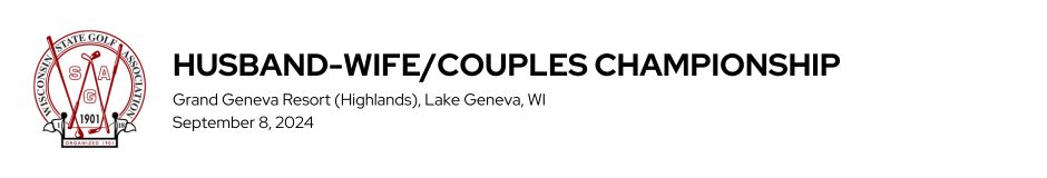 Husband-Wife/Couples Championship - Round 1 Pairings | WSGA