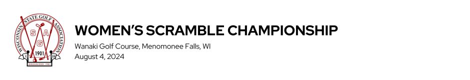Women's Scramble Championship - Round 1 Pairings | WSGA