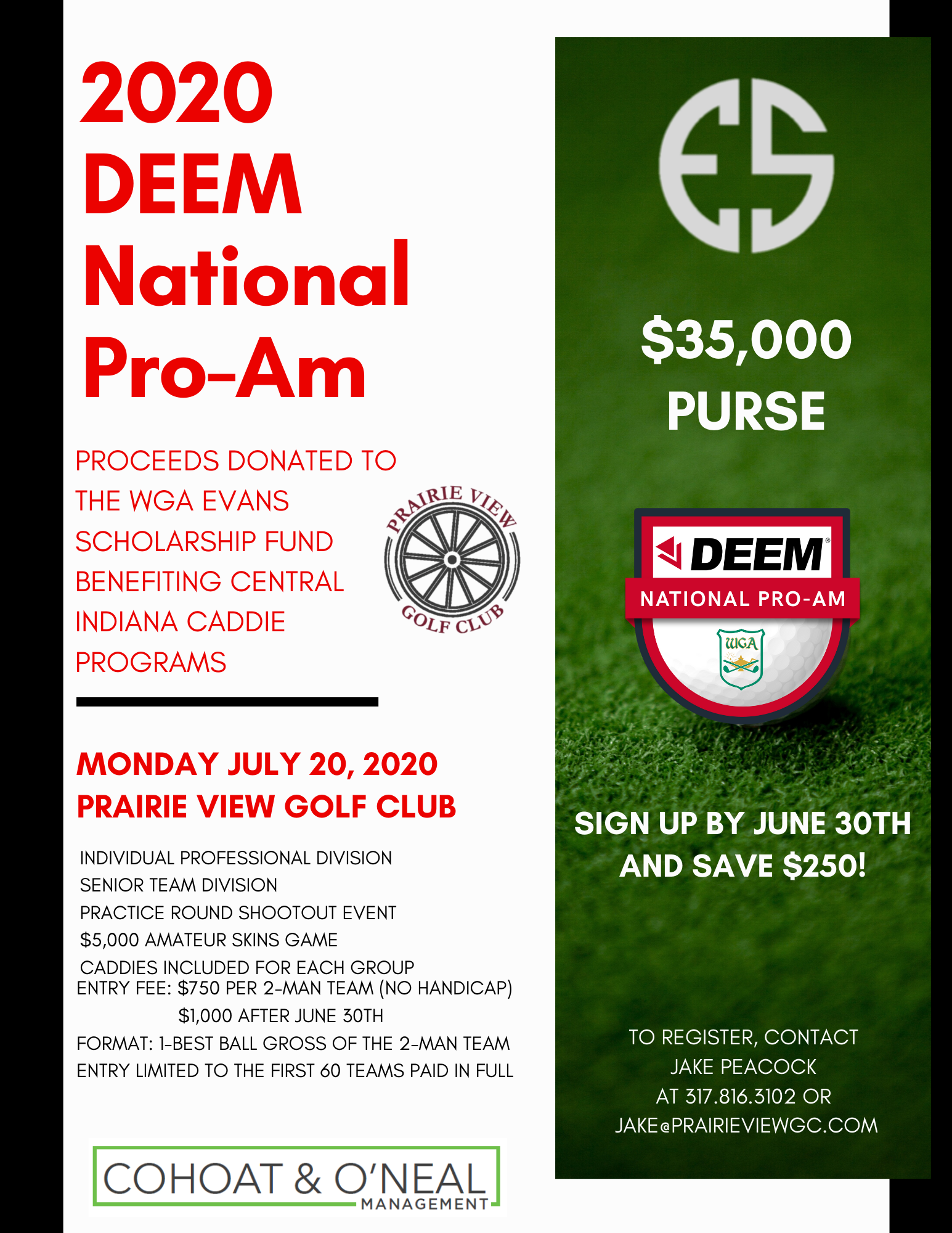 DEEM National Pro-Am - Tournament Information Page | Indiana Golf