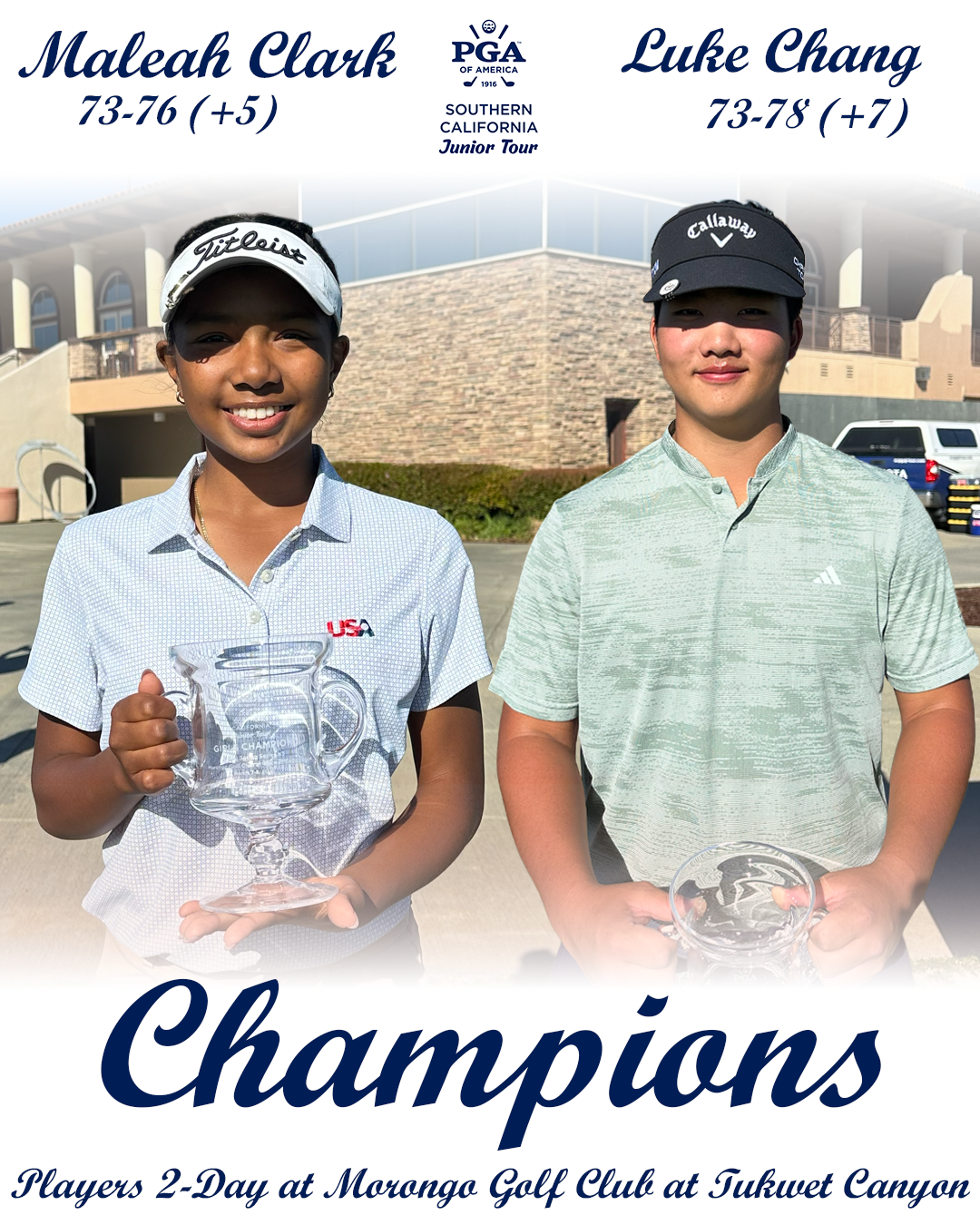 2-Day Spring Series #3 @ Morongo - Boys Overall Leaderboard | SCPGA Jr Tour