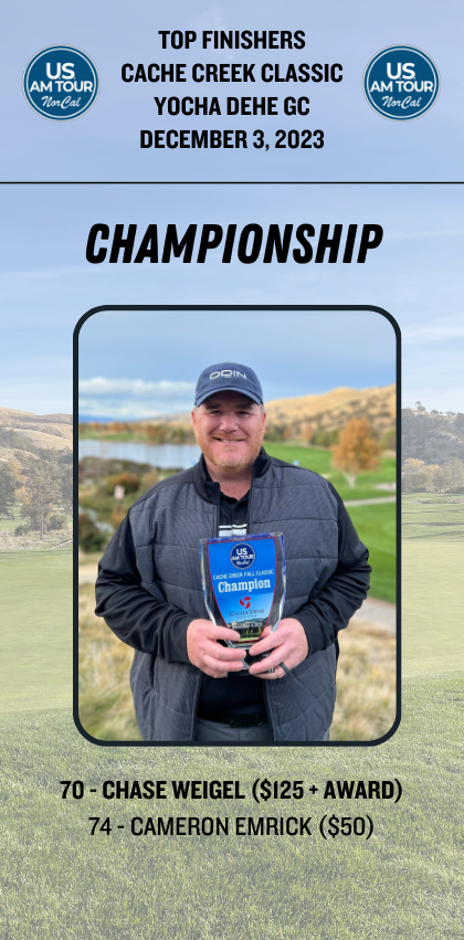 Cache Creek Fall Classic - Full Field Scores Leaderboard | US Am Tour