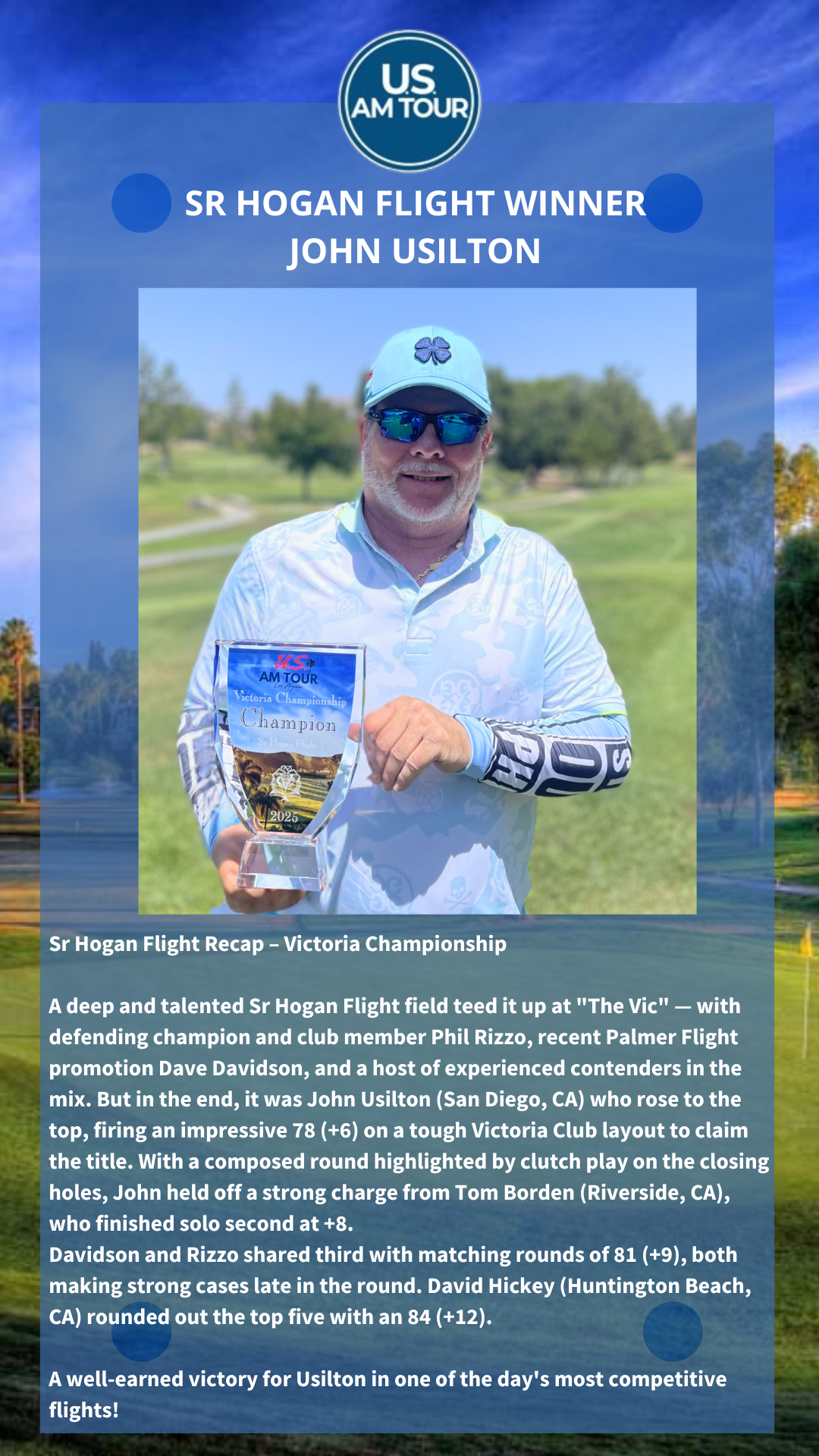 Victoria AM Championship - Full Field Scores Leaderboard | US Am Tour