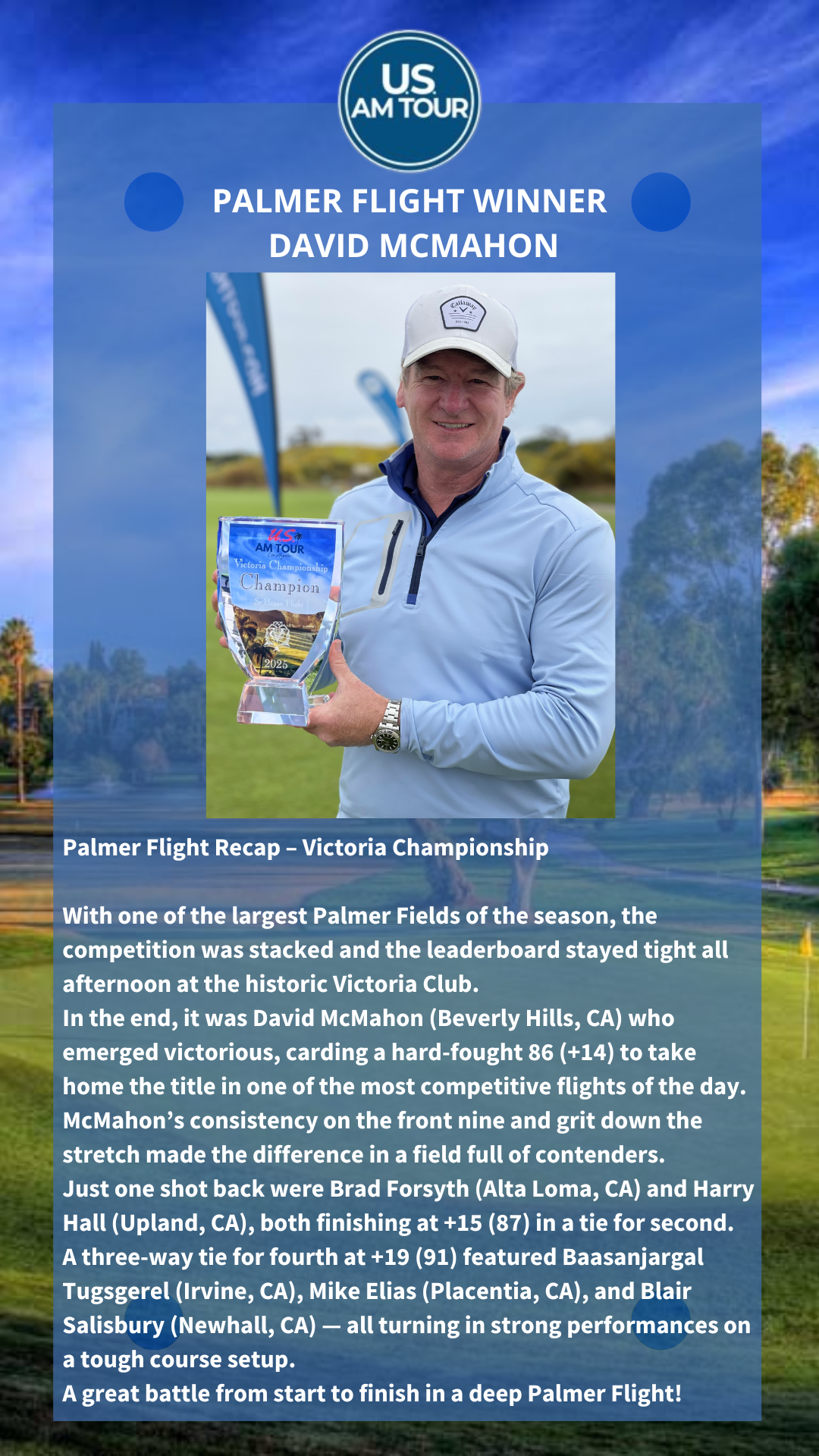Victoria AM Championship - Full Field Scores Leaderboard | US Am Tour