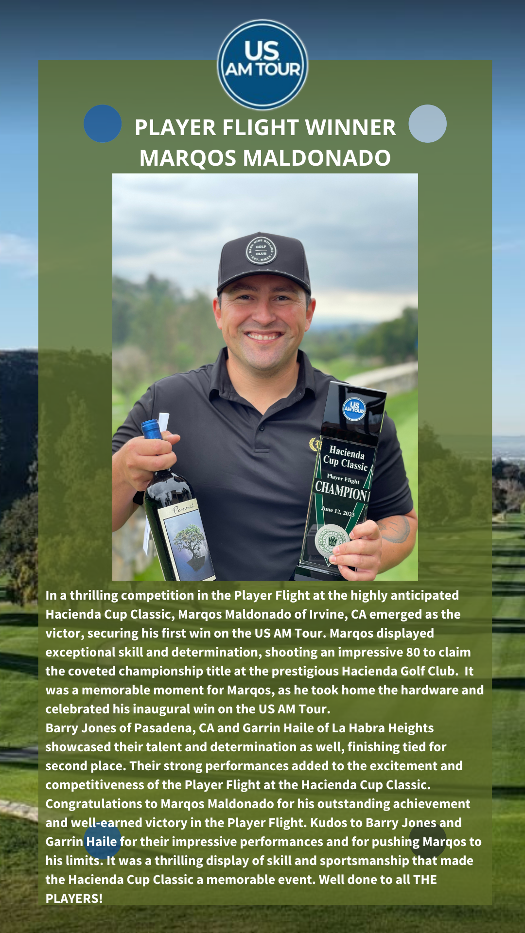 Hacienda Cup Classic - Palmer Flight Leaderboard | US Am Tour