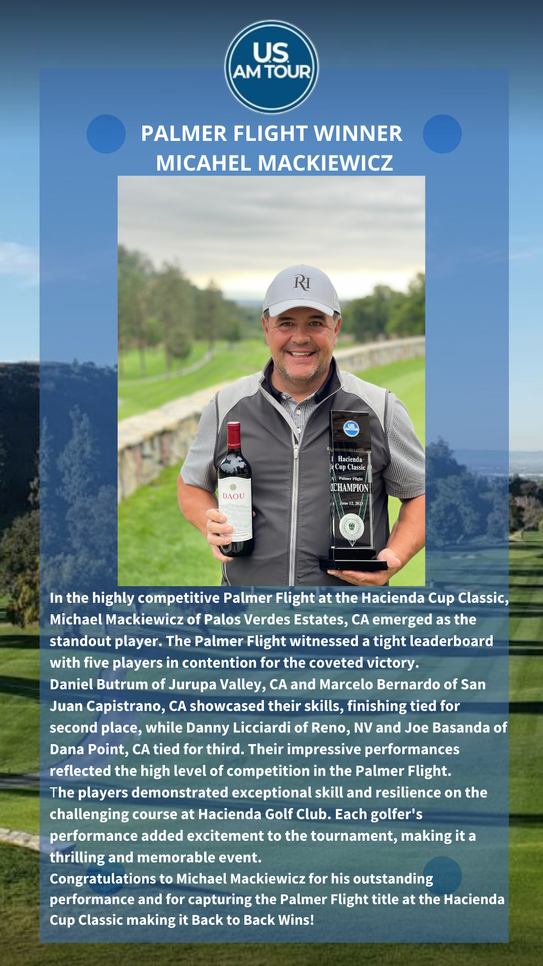 Hacienda Cup Classic - Palmer Flight Leaderboard | US Am Tour