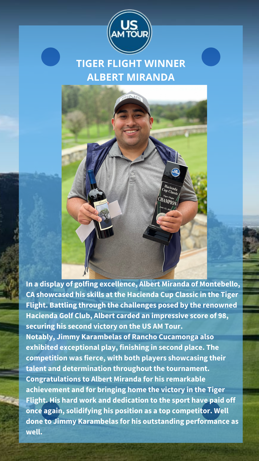 Hacienda Cup Classic - Palmer Flight Leaderboard | US Am Tour