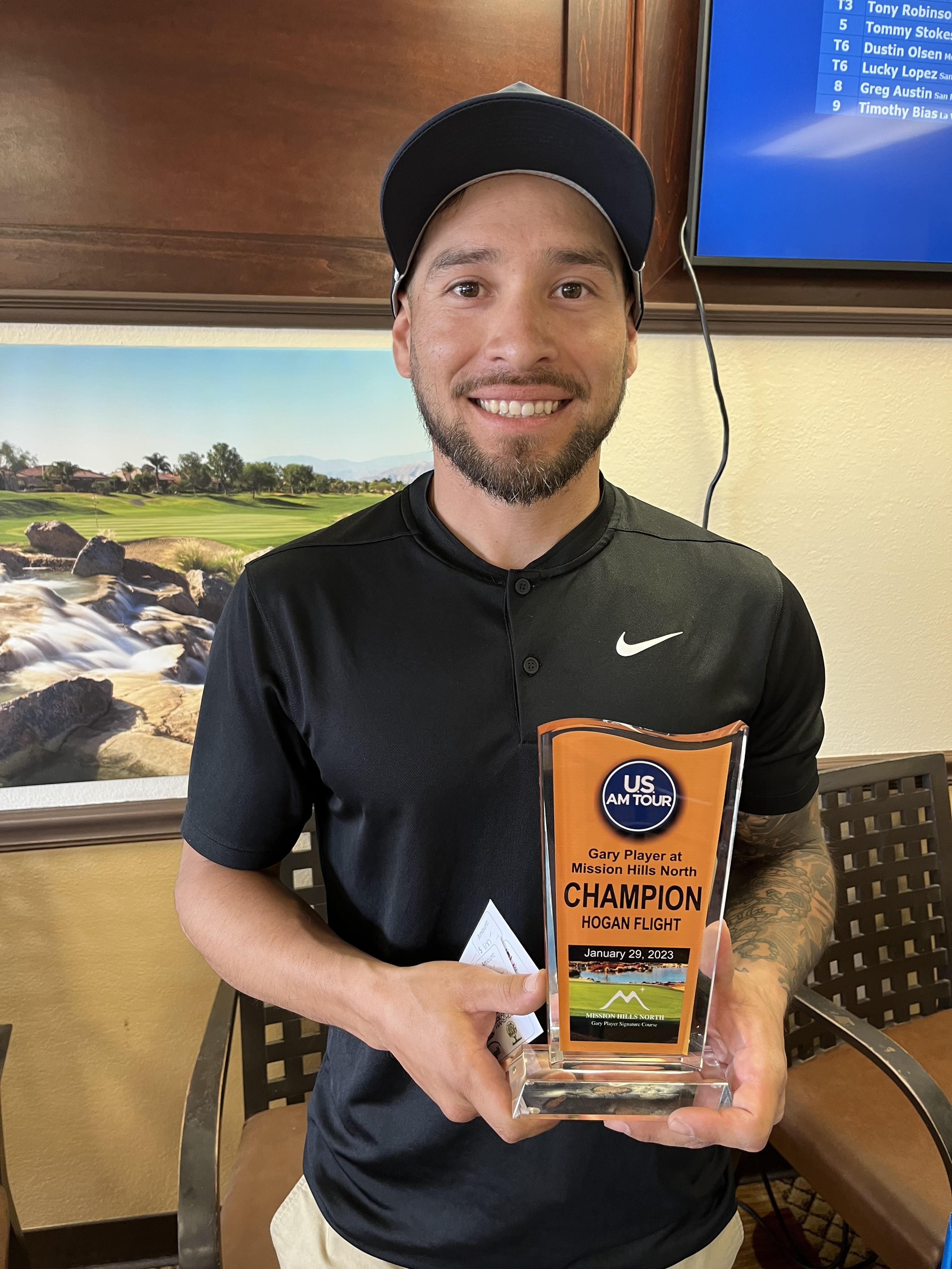 Gary Player at Mission Hills North - Hogan Flight Leaderboard | US Am Tour