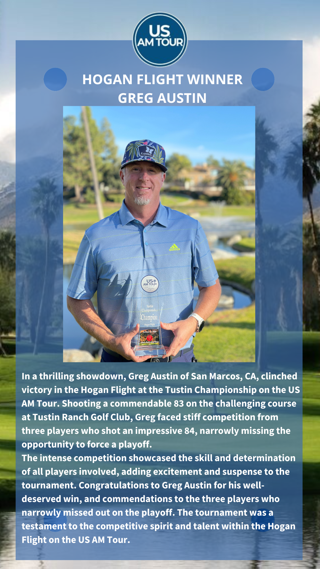 Tustin Championship - Full Field Scores Leaderboard | US Am Tour